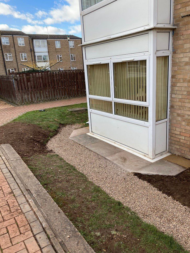 Installation of a French drainage system in Nottingham - Dalrod